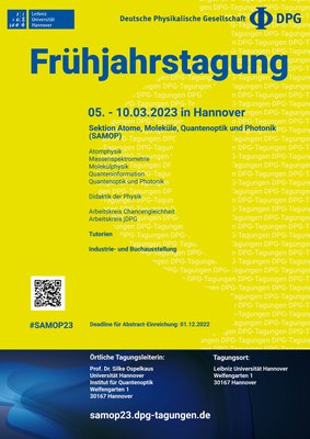 Herzlich willkommen zur DPG-Frühjahrstagung — SAMOP23
